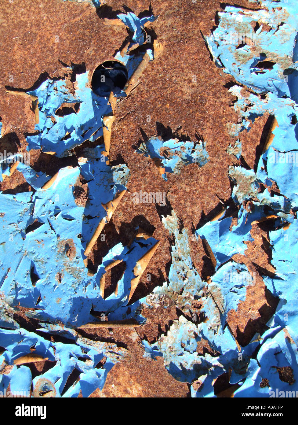 rust corrosion on painted door Stock Photo - Alamy