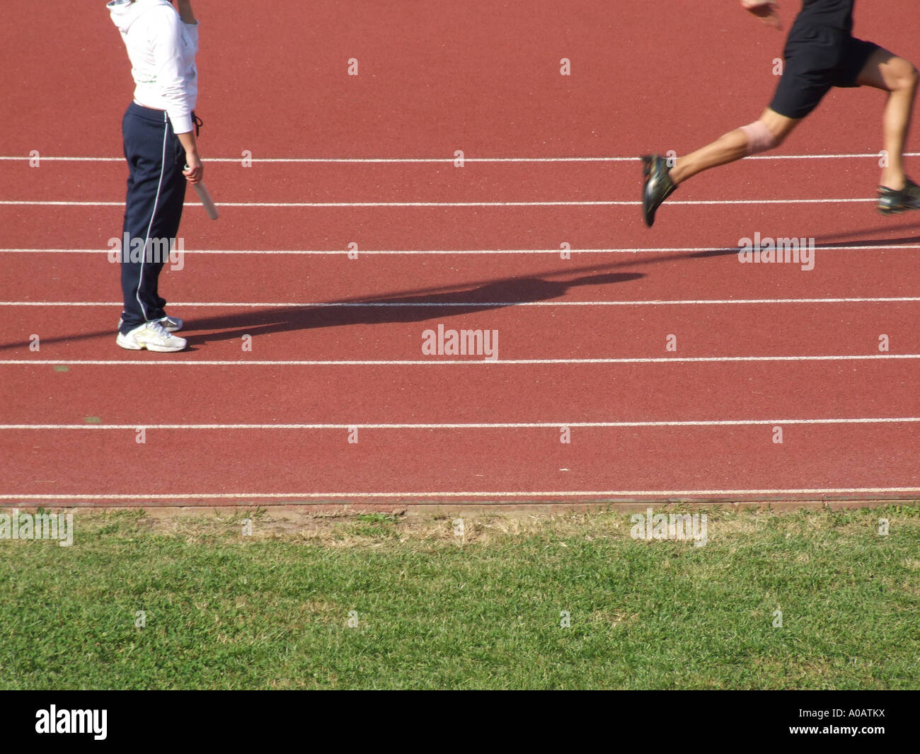 Exhausted runners on track hi-res stock photography and images - Alamy