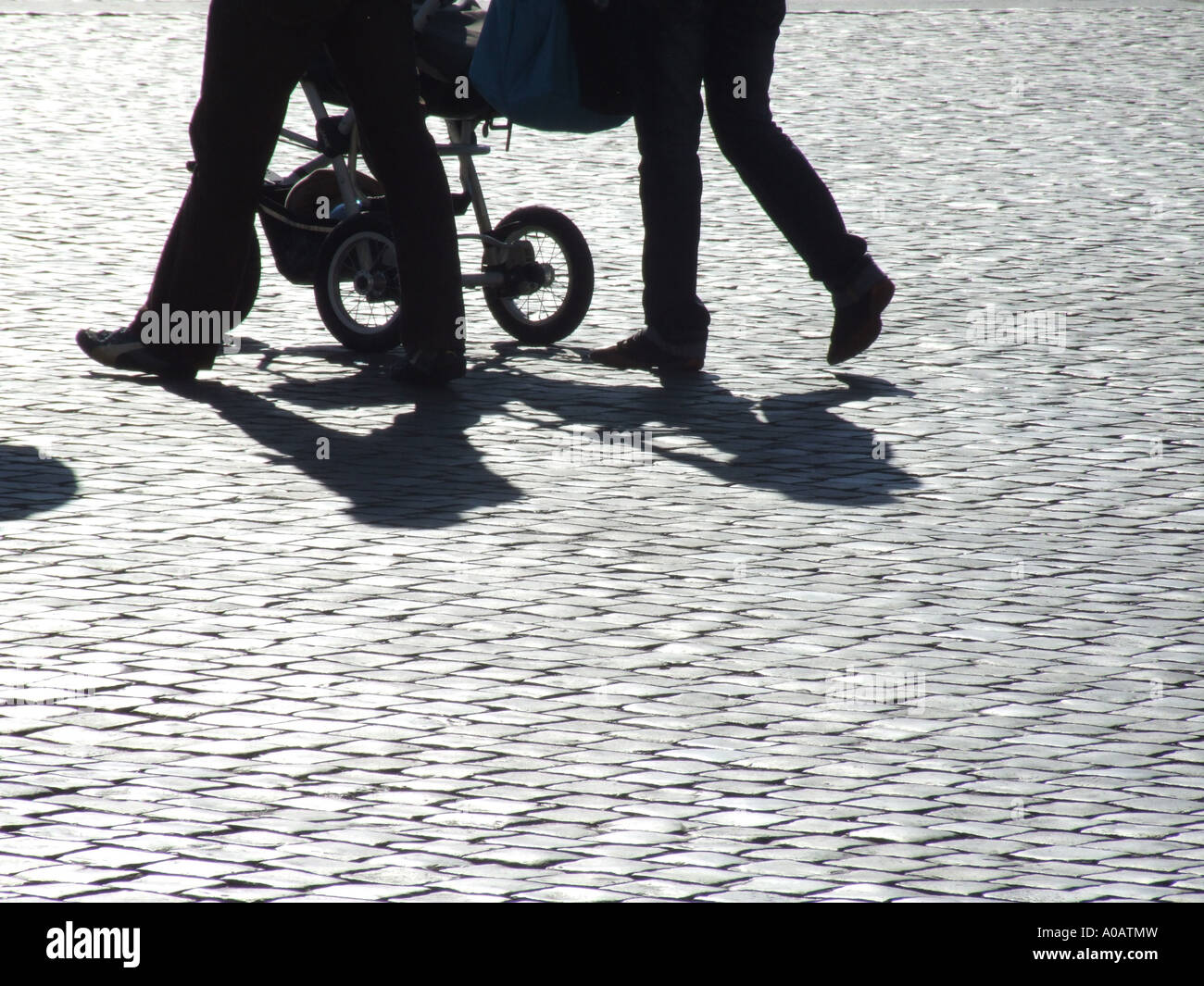 Couple and pushing pram and park hi-res stock photography and images ...