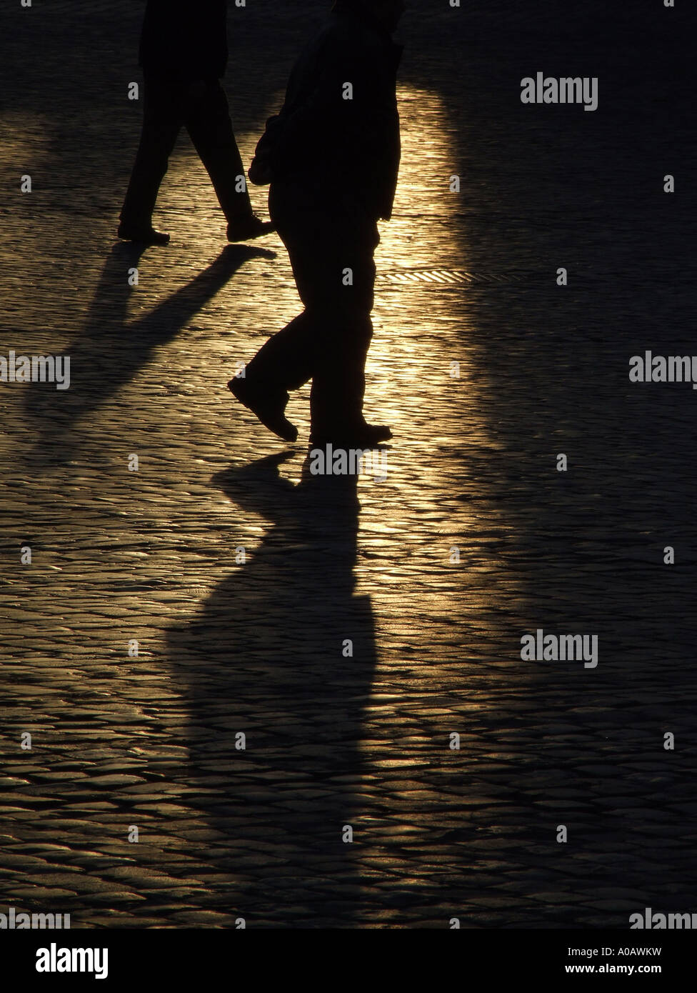 shadow of people walking on street Stock Photo - Alamy