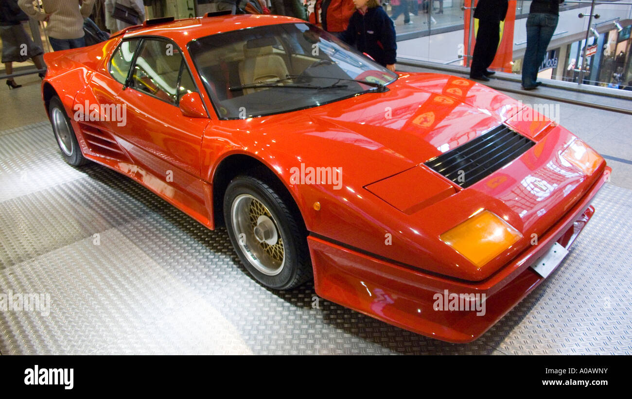 Red Ferrari sportcar Stock Photo - Alamy