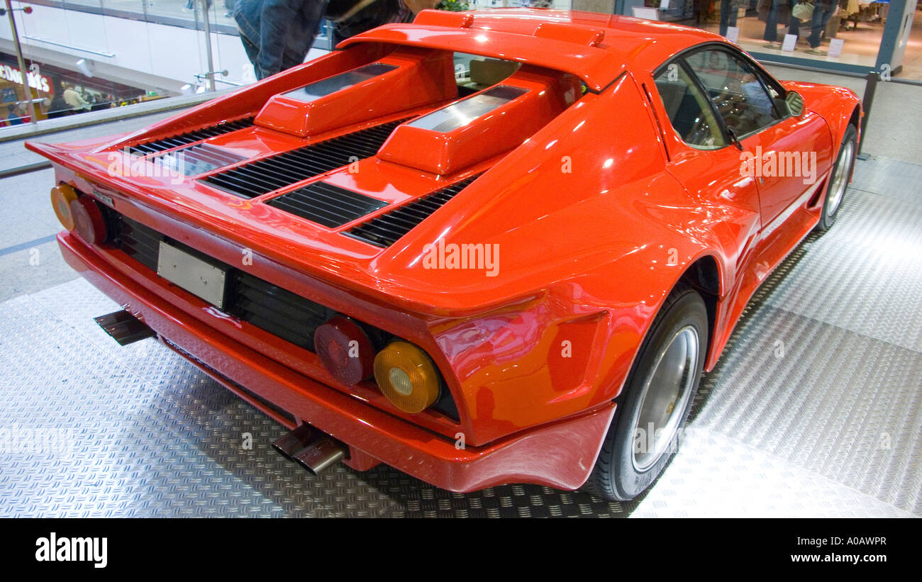 Red Ferrari sportcar Stock Photo - Alamy