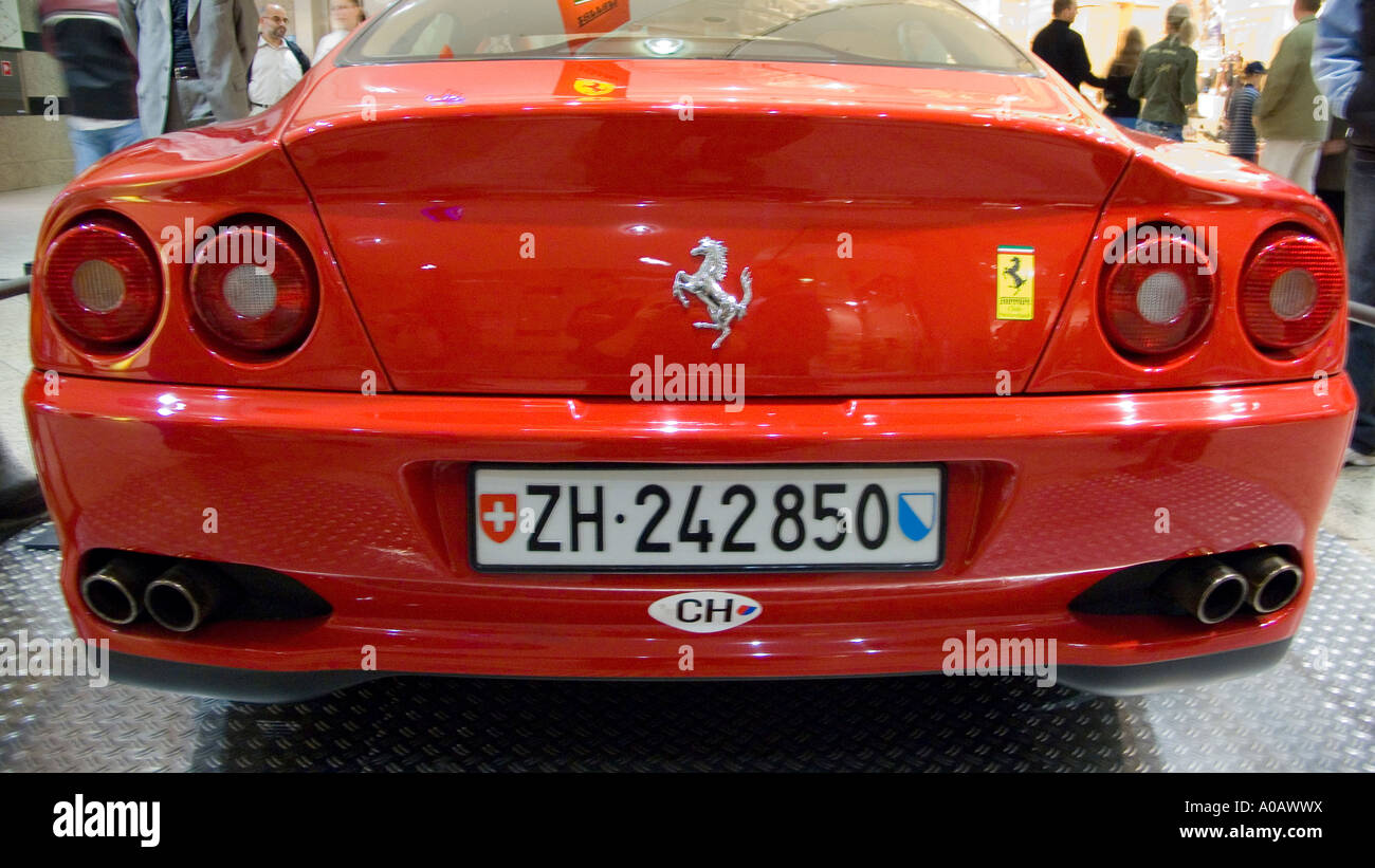 Red Ferrari sportcar Stock Photo - Alamy