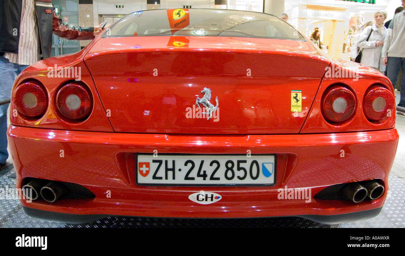 Red Ferrari sportcar Stock Photo - Alamy