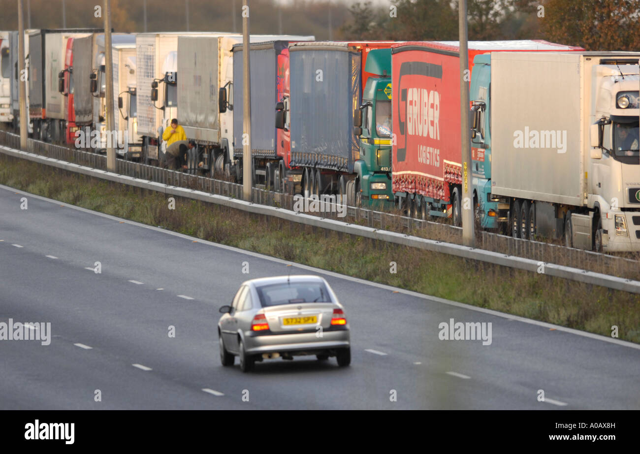 Lorry Stack Motorway High Resolution Stock Photography and Images - Alamy