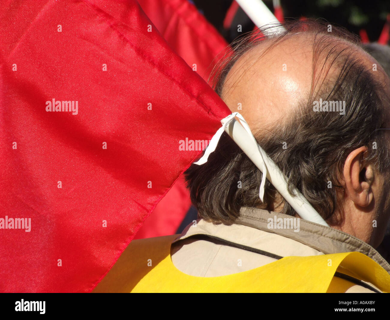 protester at rally Stock Photo - Alamy