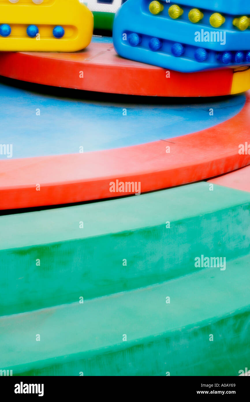 Detail of colourful fairground ride Stock Photo - Alamy