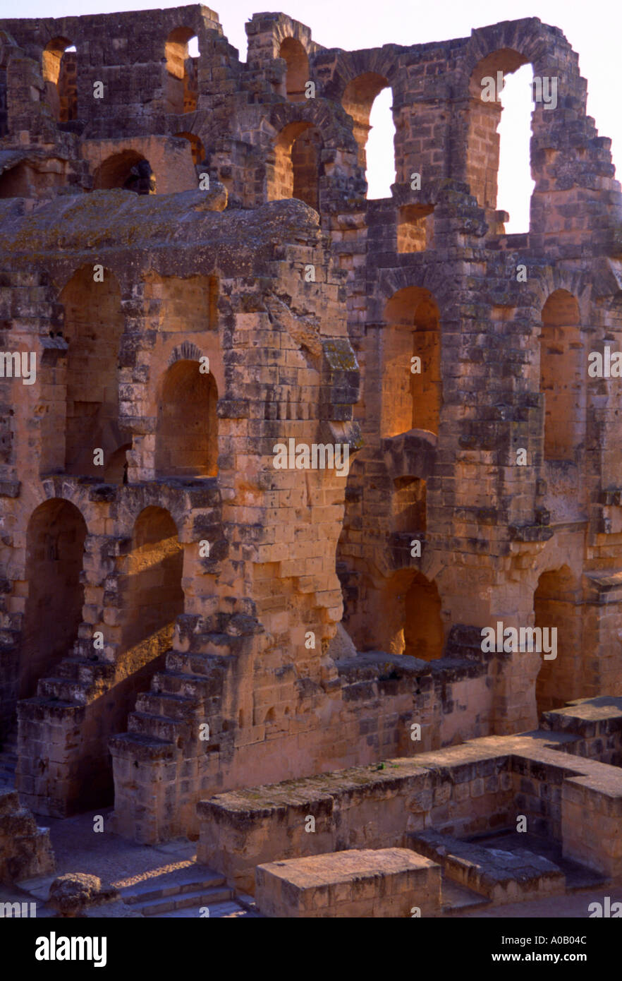Roman amphitheatre stone wall Tunisia 1220 Stock Photo - Alamy