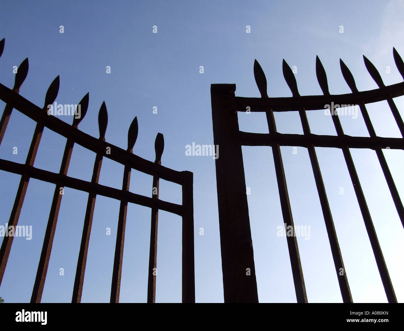 Iron gate open sky concept hi-res stock photography and images - Alamy