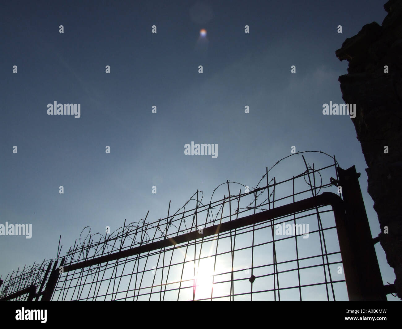 maximum security fence Stock Photo - Alamy