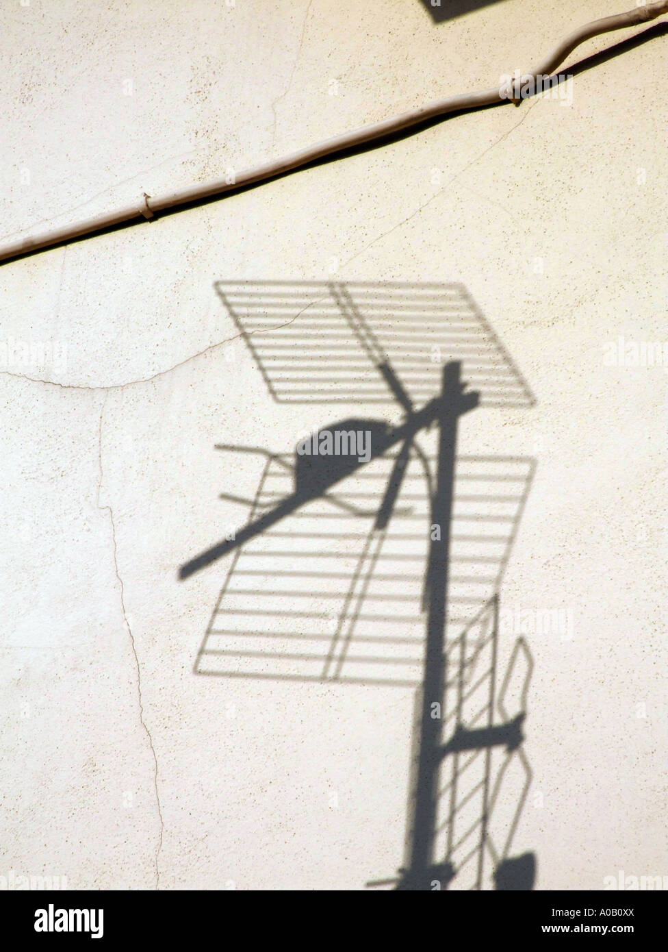 tv aerial shadow Stock Photo - Alamy