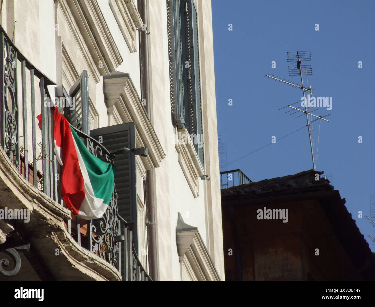 italian flag at piazza farnese square in rome Stock Photo - Alamy
