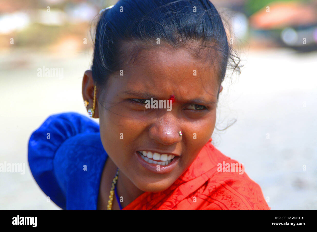India face woman Stock Photo - Alamy