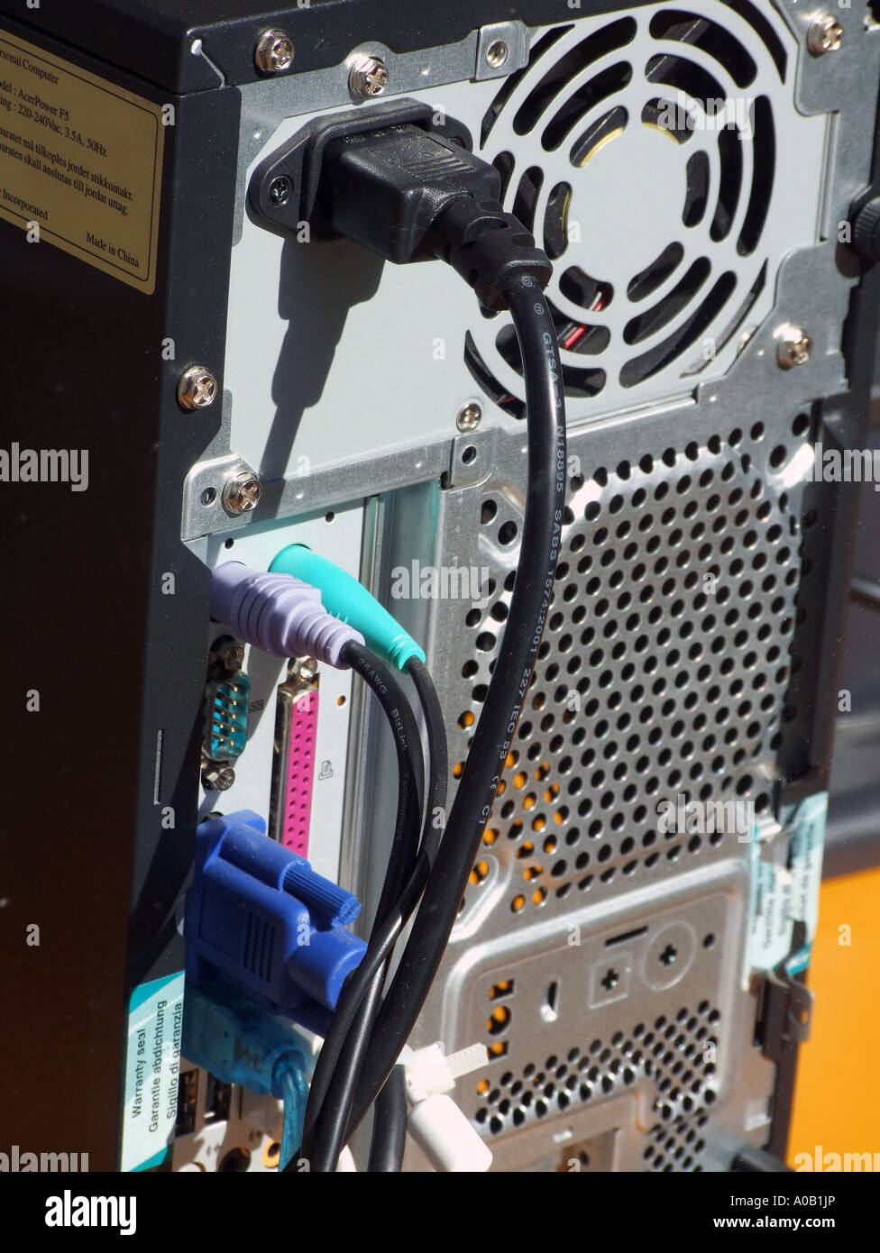 pc at internet point Stock Photo - Alamy