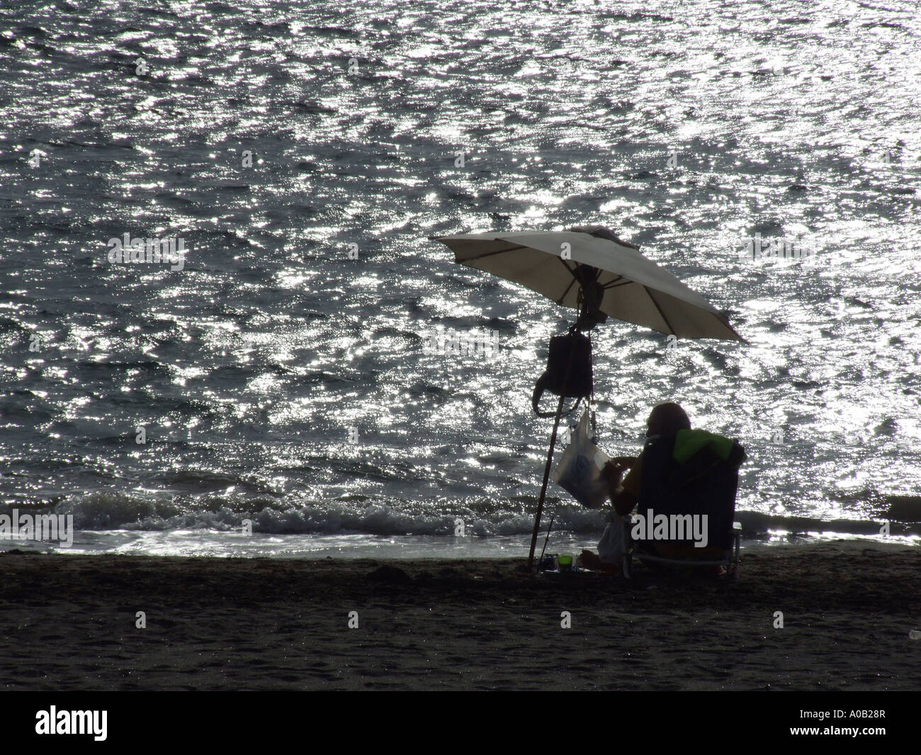 person relaxing on beach Stock Photo - Alamy