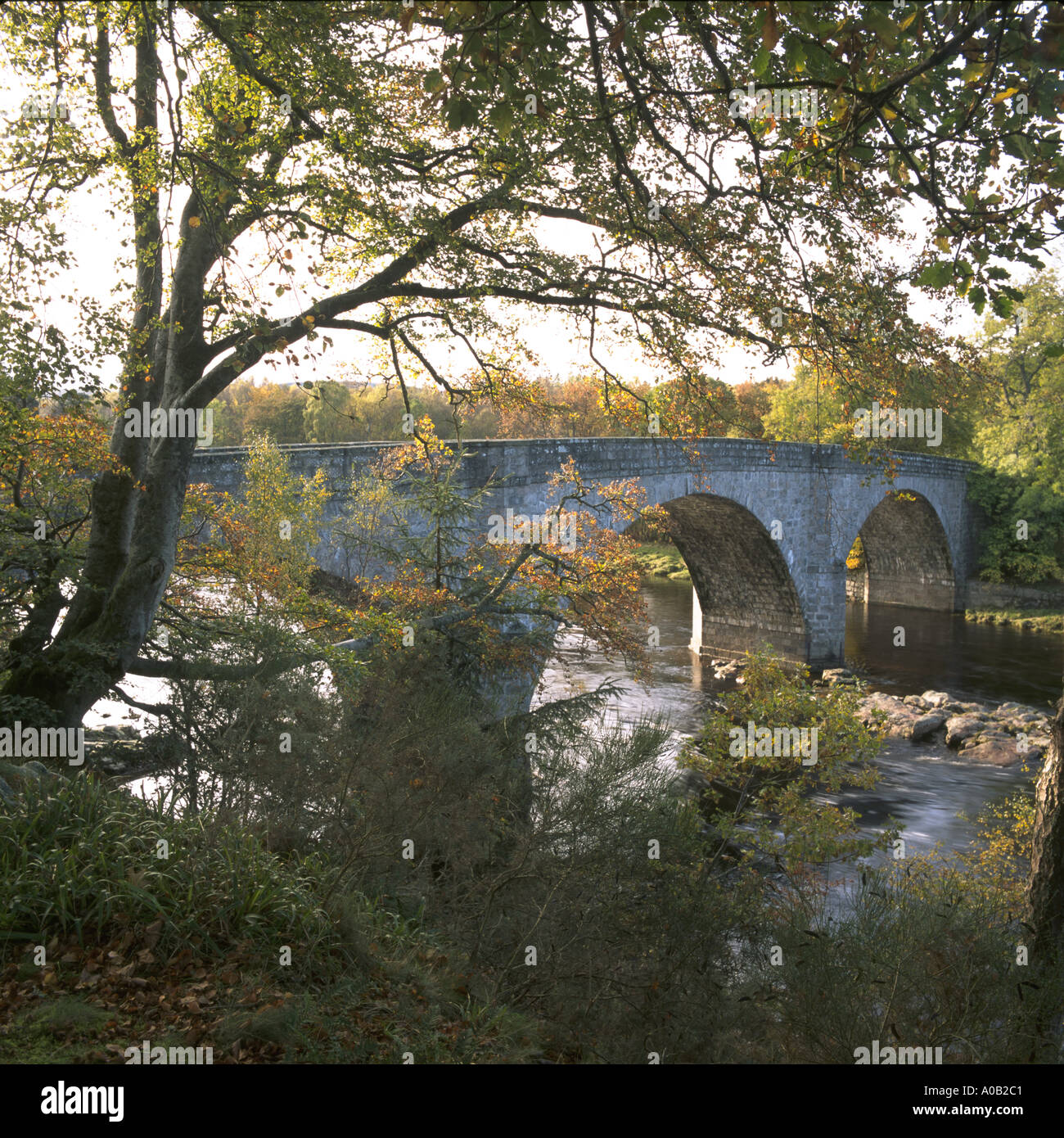 Potarch Bridge Deeside Aberdeenshire Stock Photo - Alamy