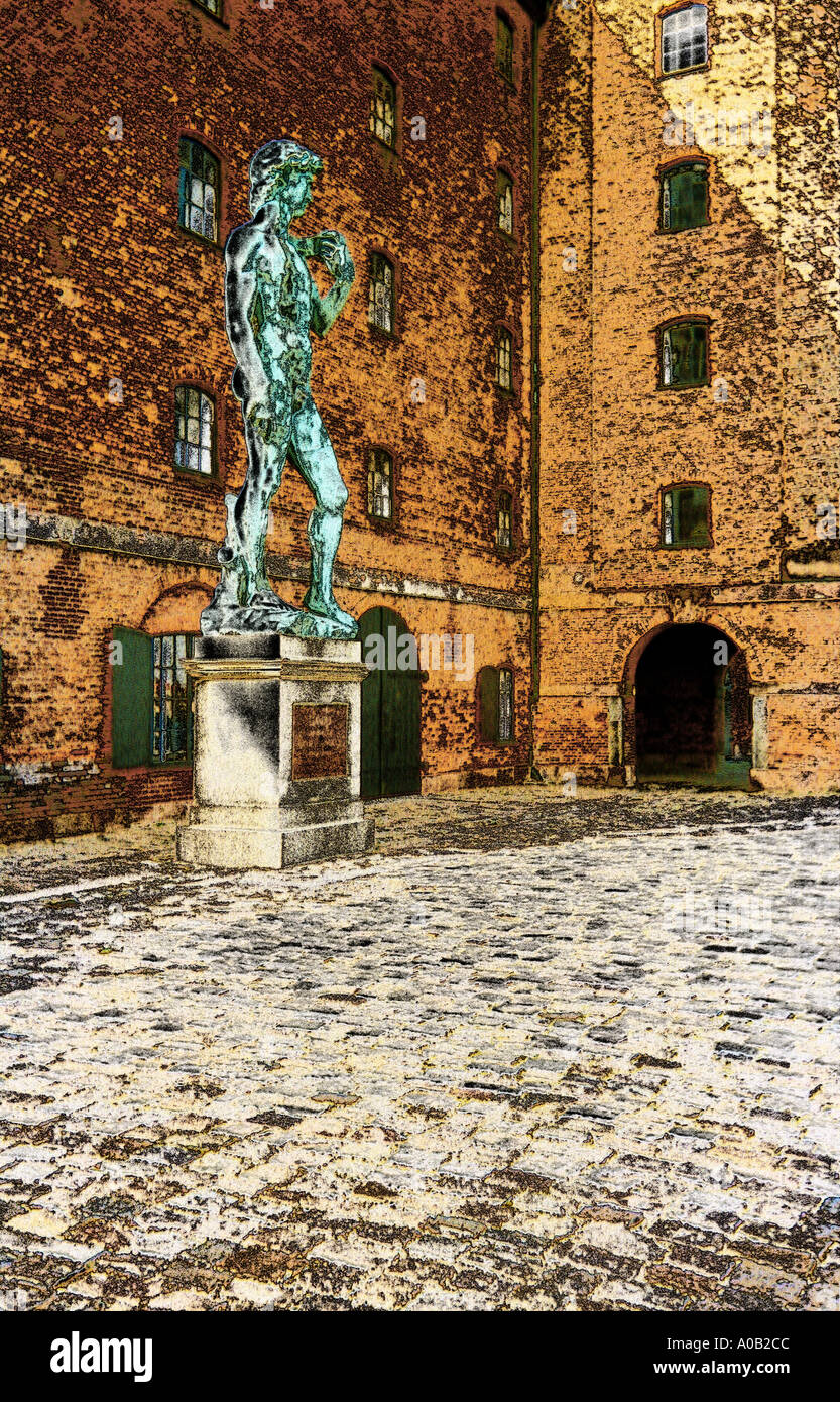Statue of David Reproduction in Copenhagen Stock Photo - Alamy