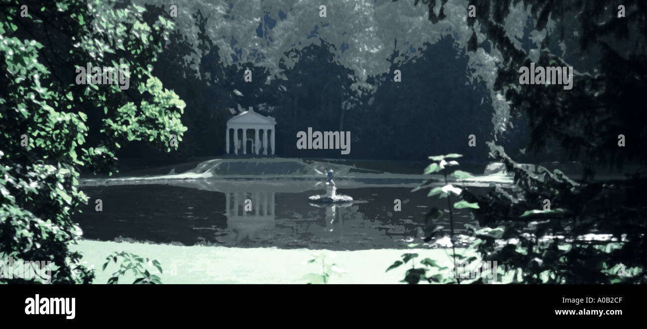 Fountains abbey and studley royal water gardens hi-res stock ...