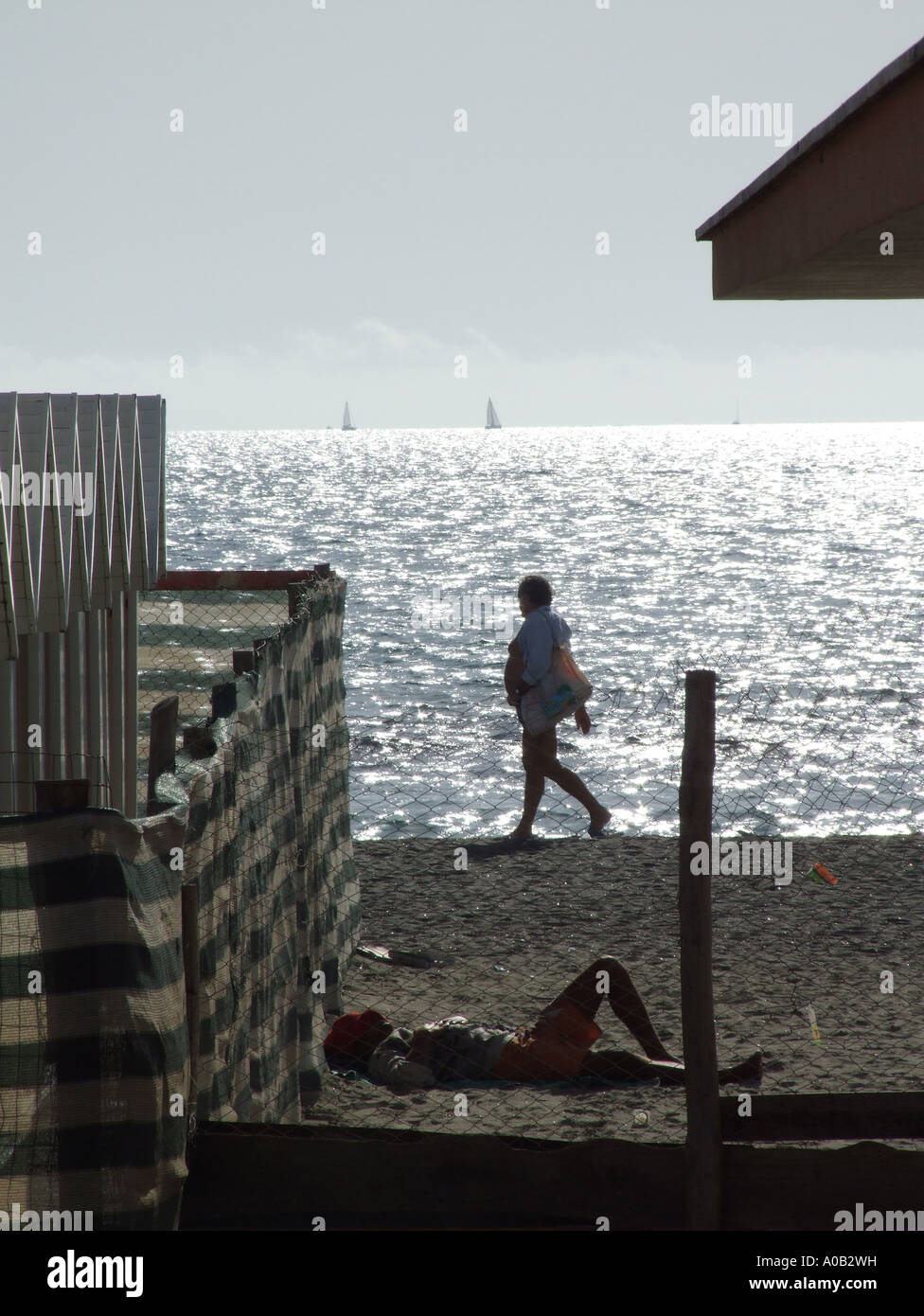 people on beach Stock Photo - Alamy