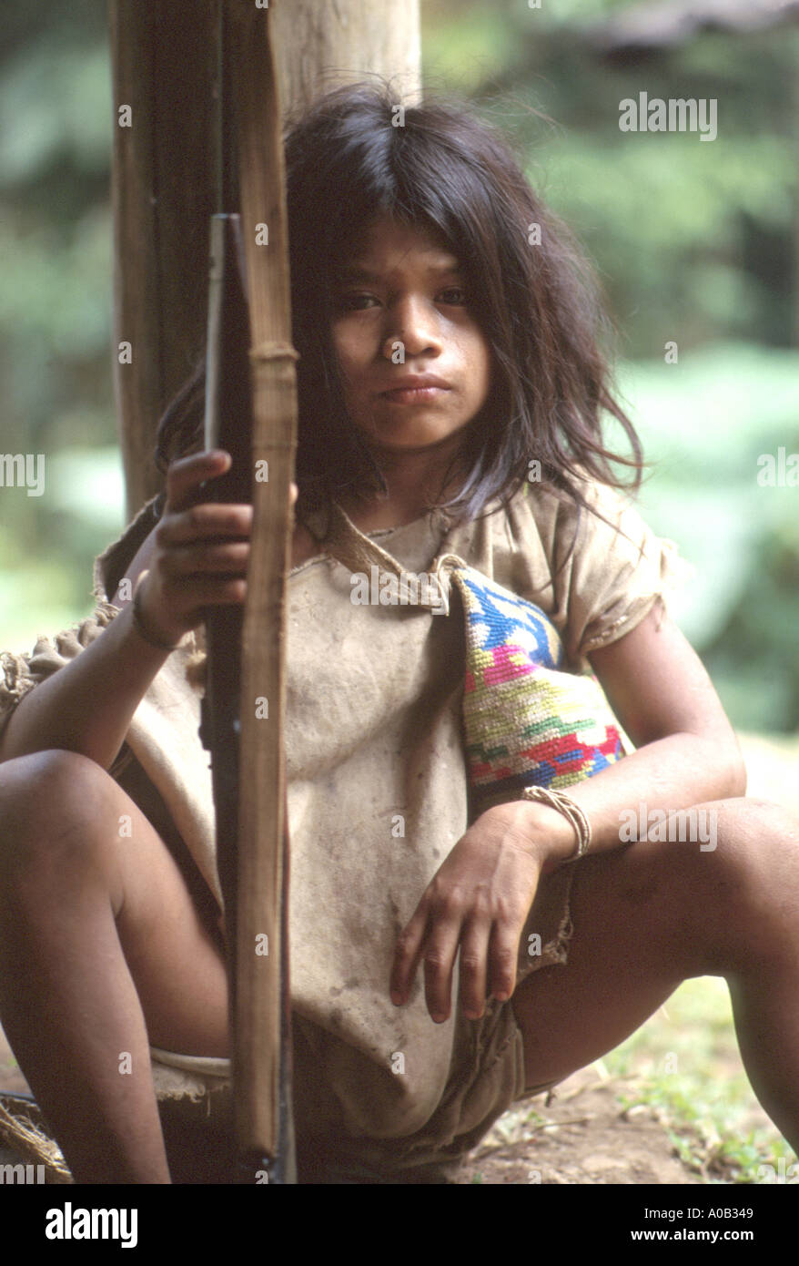 Long haired native boy hi-res stock photography and images - Alamy