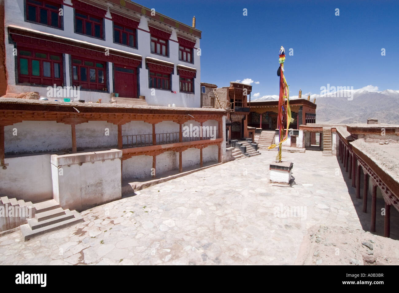 Matho monastery Indus valley Ladakh Jammu and Kashmir India Stock Photo ...