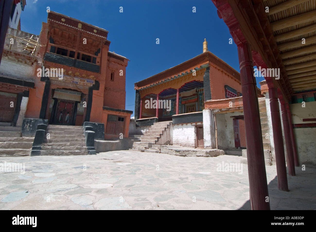 Matho monastery Indus valley Ladakh Jammu and Kashmir India Stock Photo ...