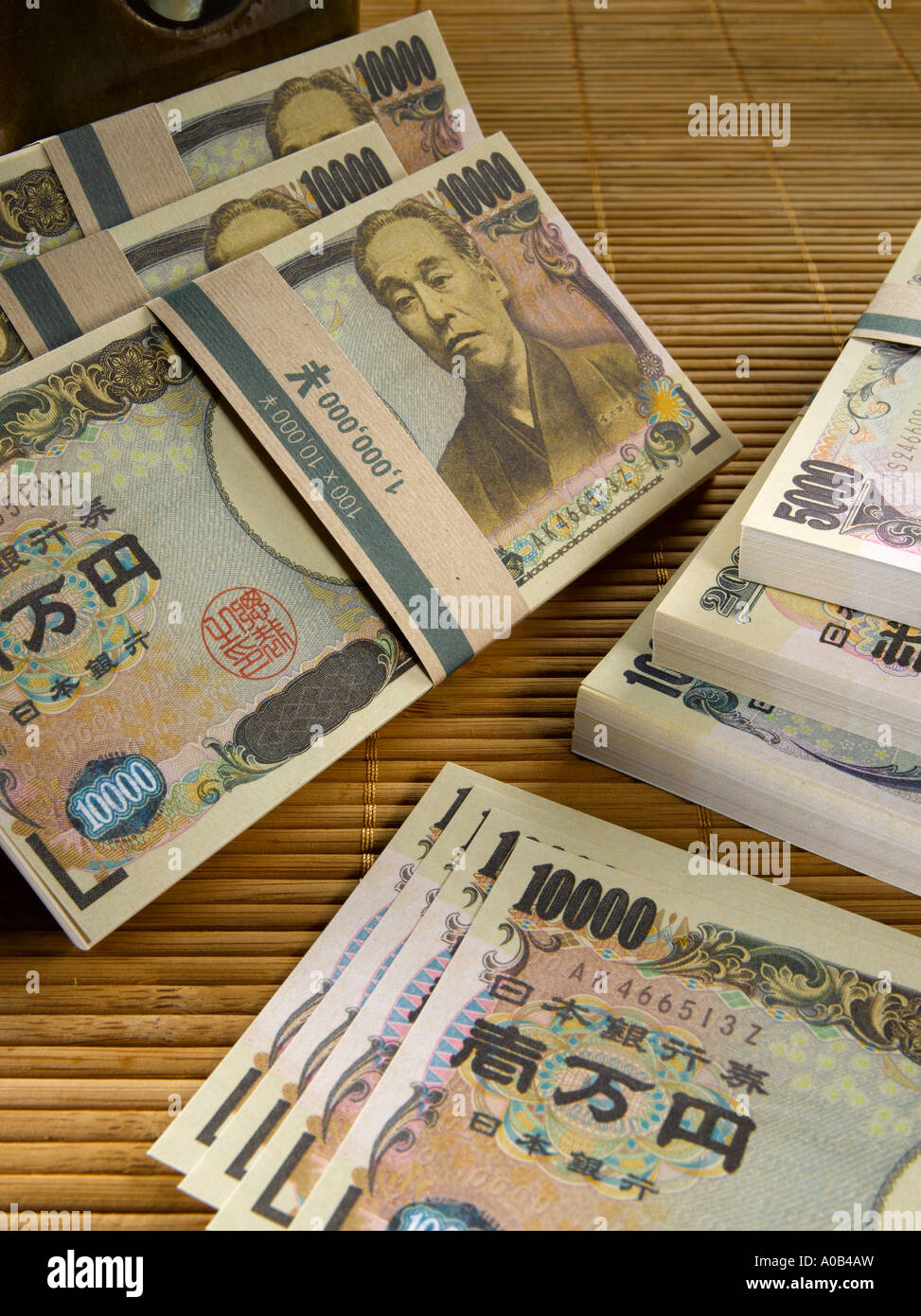 Japanese Yen close-up Stock Photo - Alamy