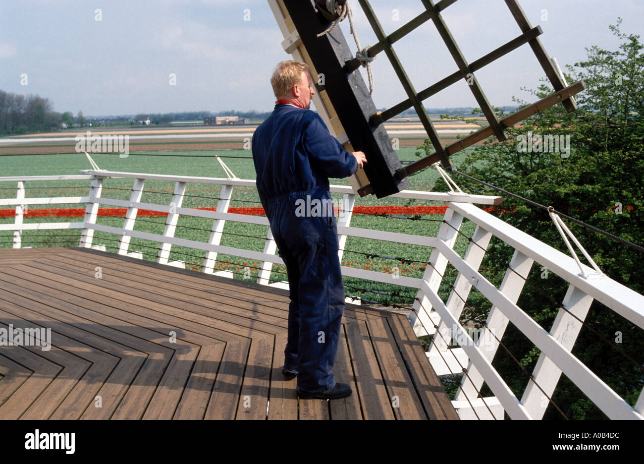 Miller at work on the mill Stock Photo - Alamy