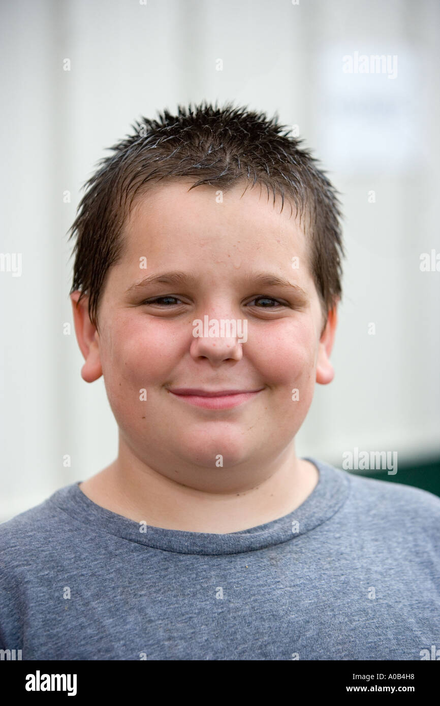 Portrait Caucasian boy Stock Photo - Alamy
