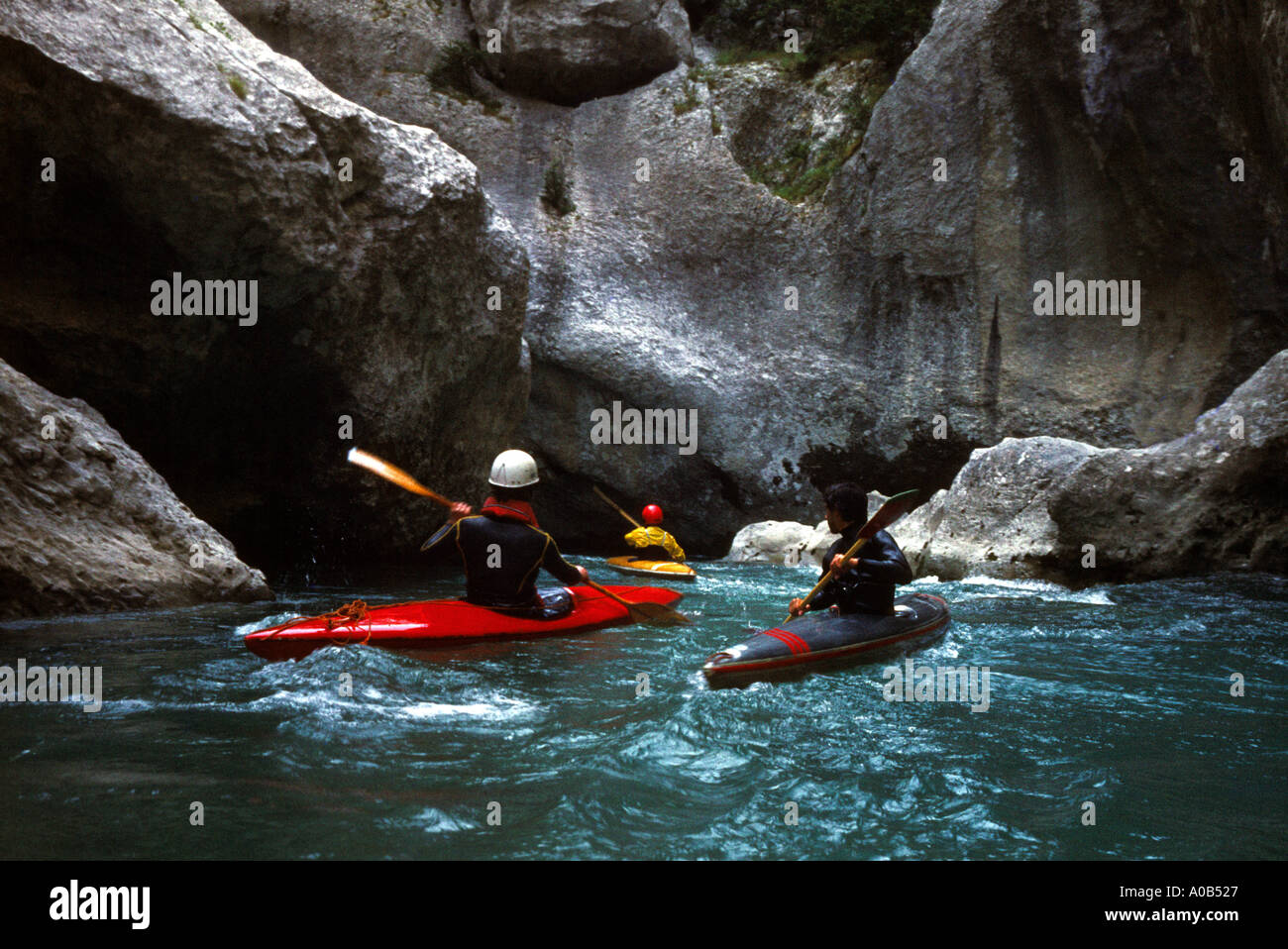 Canoe kayak in the Verdon Gorges Stock Photo - Alamy