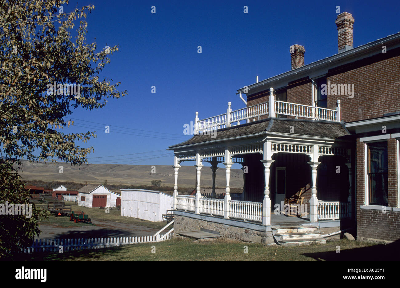 historic buildings at Grant Kohrs Ranch National Historic Site Montana ...
