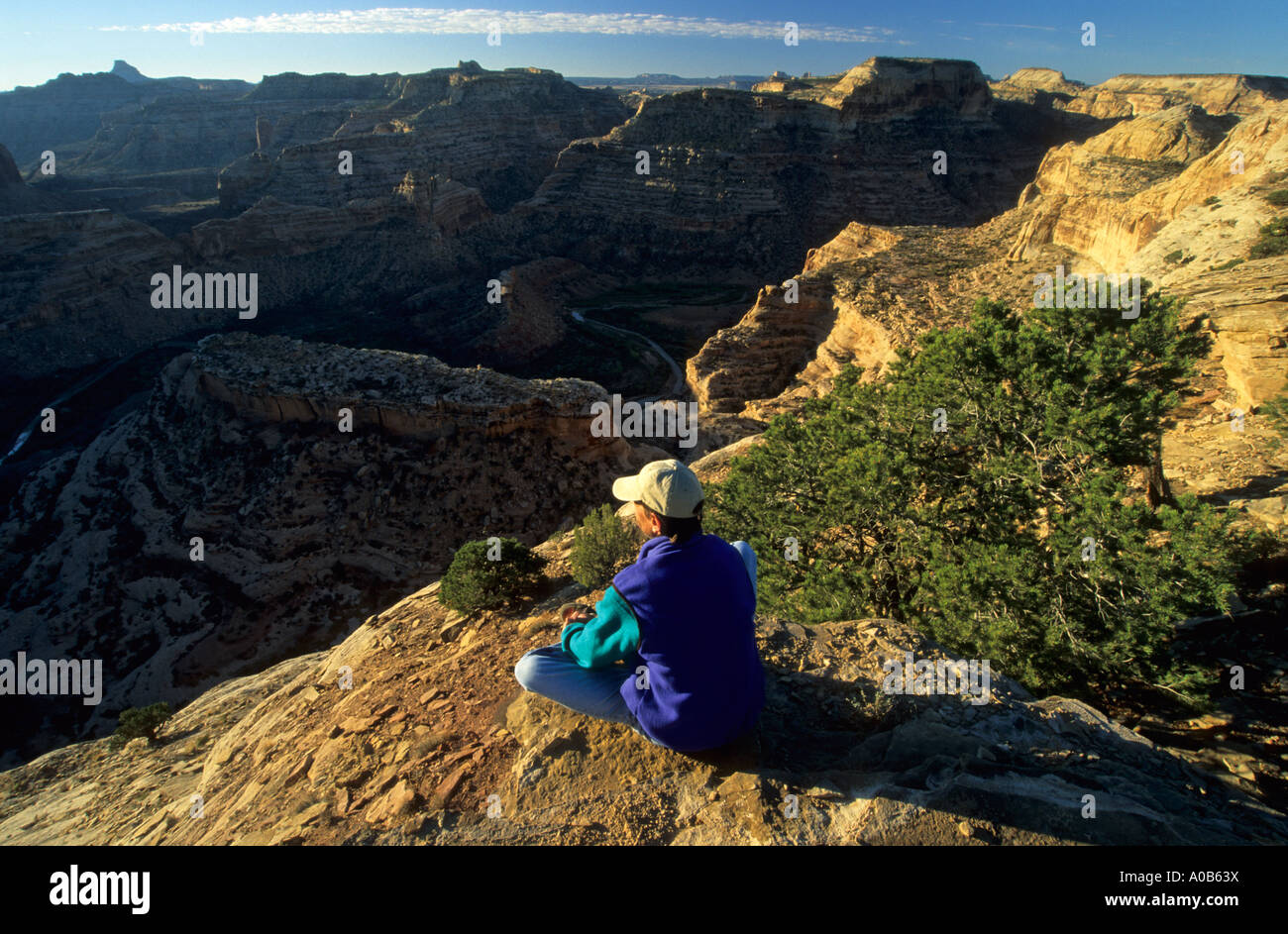 camp at Wedge Overlook Little Grand Canyon of the San Rafael River Utah ...