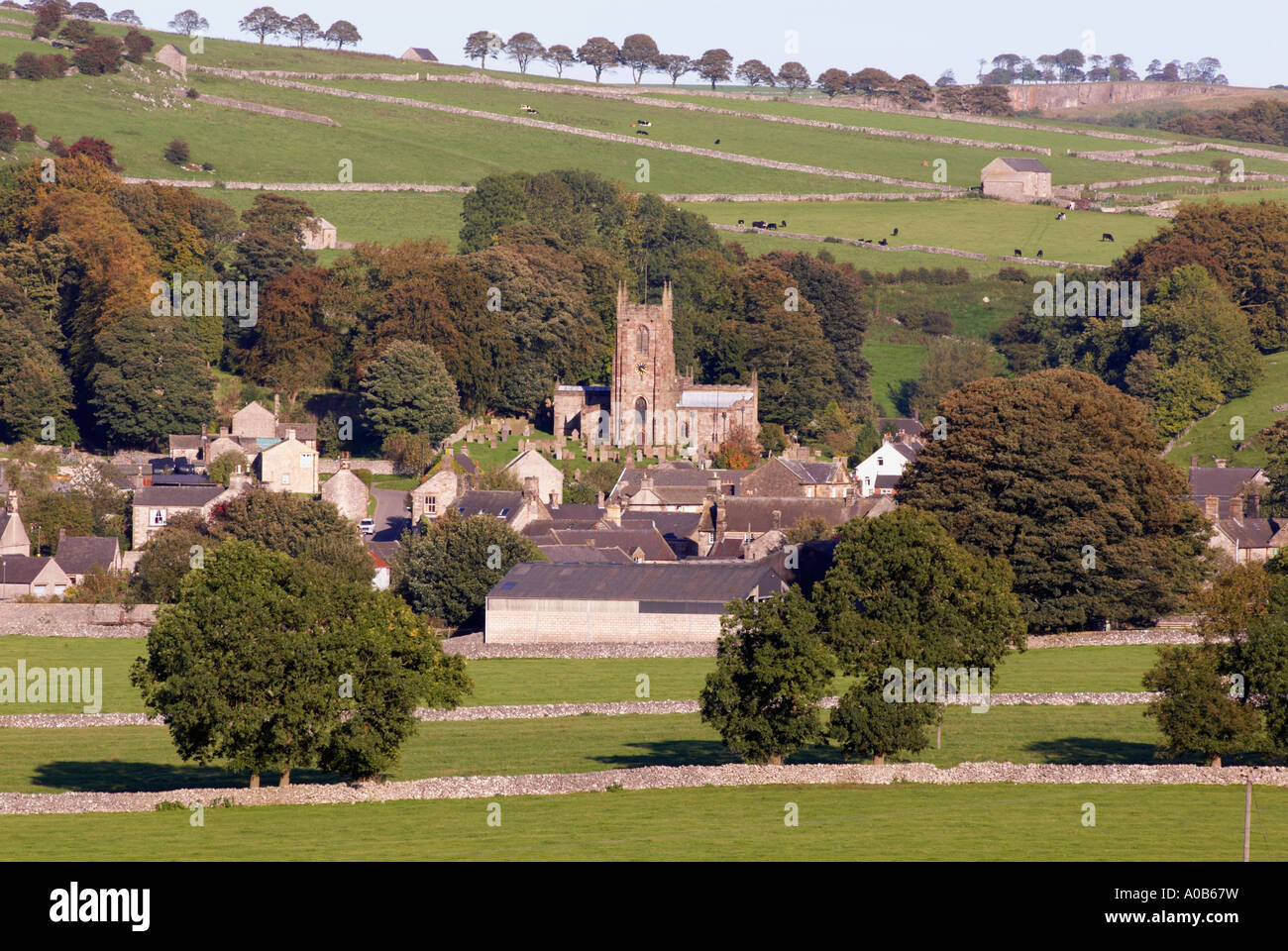 Hartington village and the Church of "St Giles" in Derbyshire "Great ...