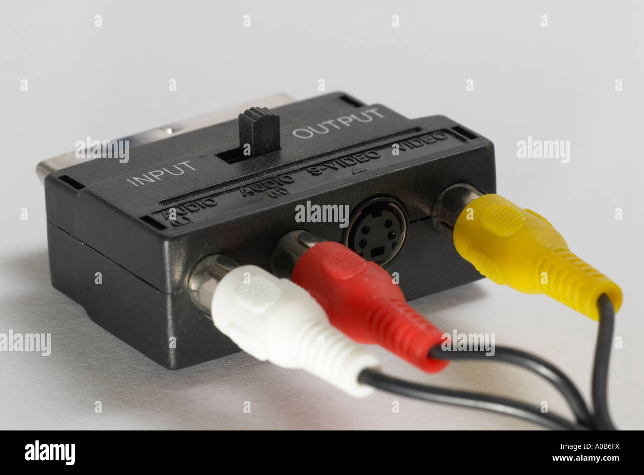 Audio video scart adaptor Stock Photo - Alamy