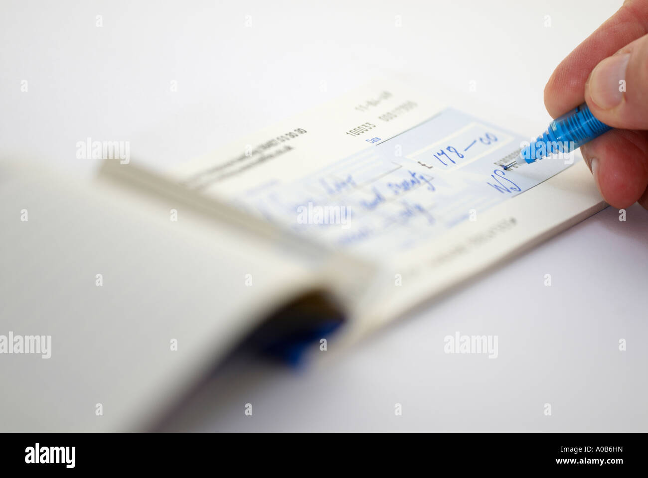 Chequebook england hi-res stock photography and images - Alamy