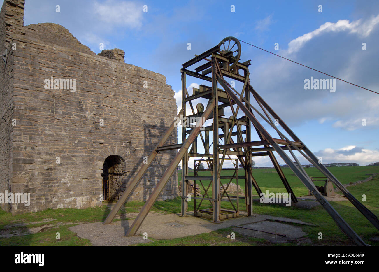 "Magpie Mine" and machinery at Sheldon in Derbyshire "Great Britain ...