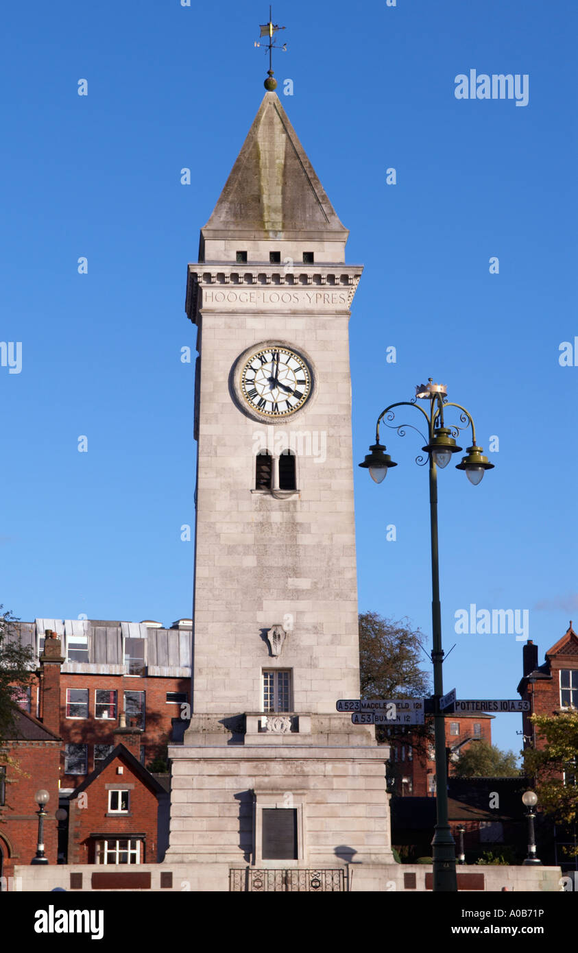 Nicholson "War Memorial" in Leek town centre Stock Photo - Alamy