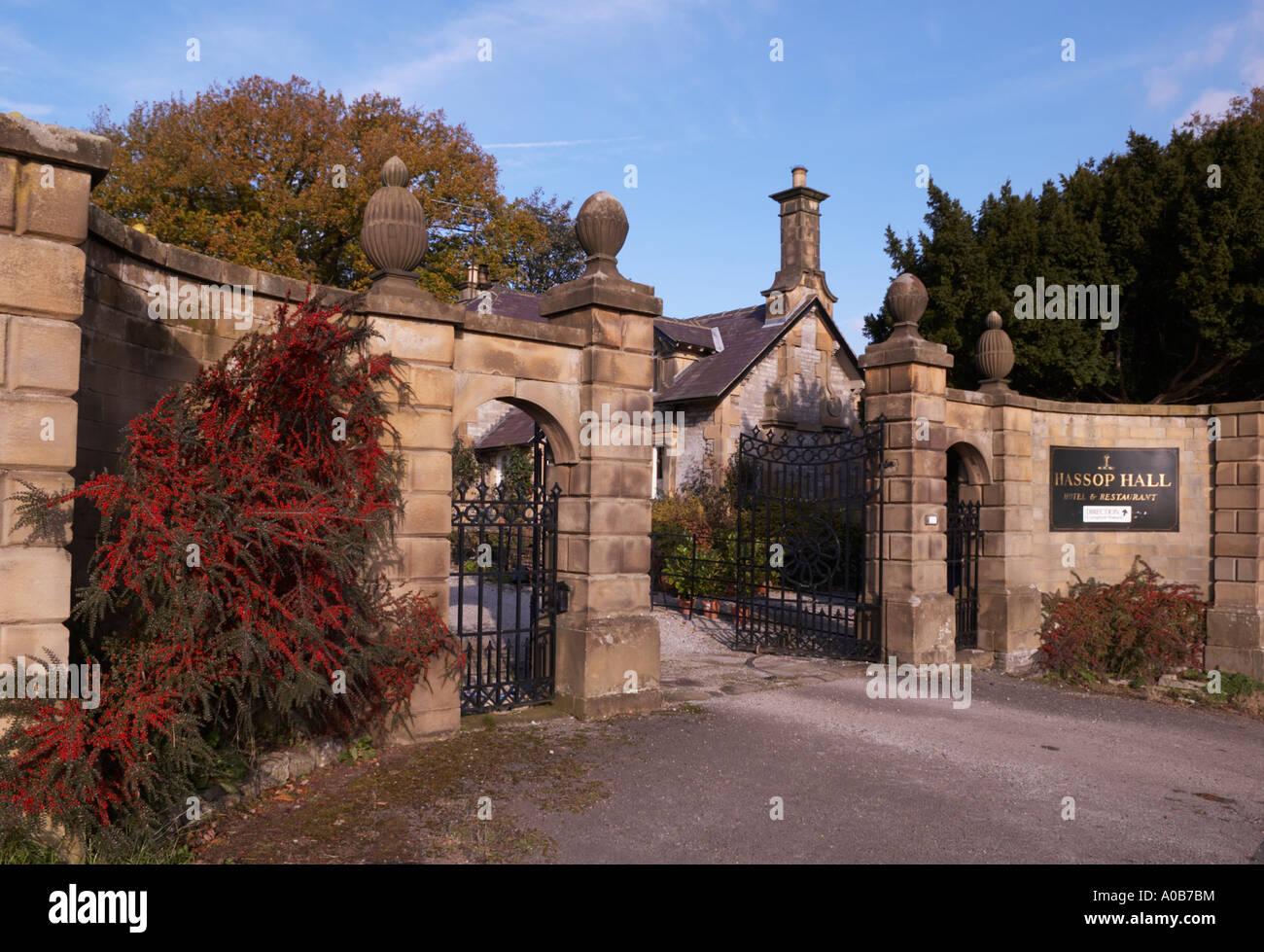 Hassop Hall in Derbyshire "Great Britain Stock Photo - Alamy