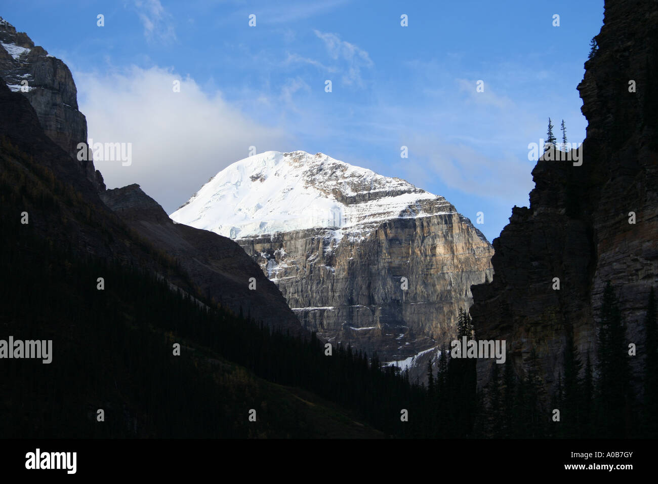 Mount Lefroy Canadian rockies September 2006 Stock Photo - Alamy