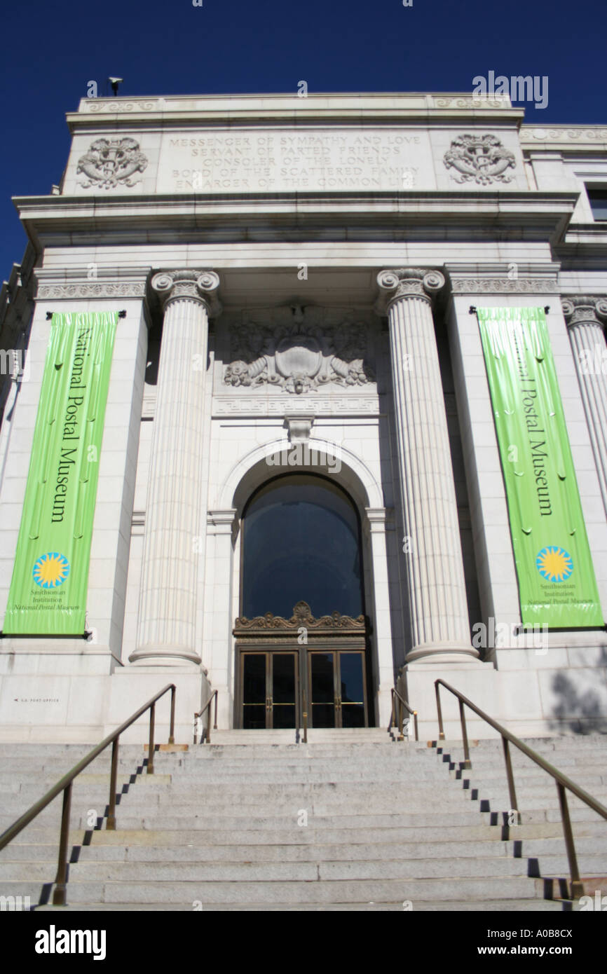 entrance to Smithsonian National Postal museum Washington DC October ...