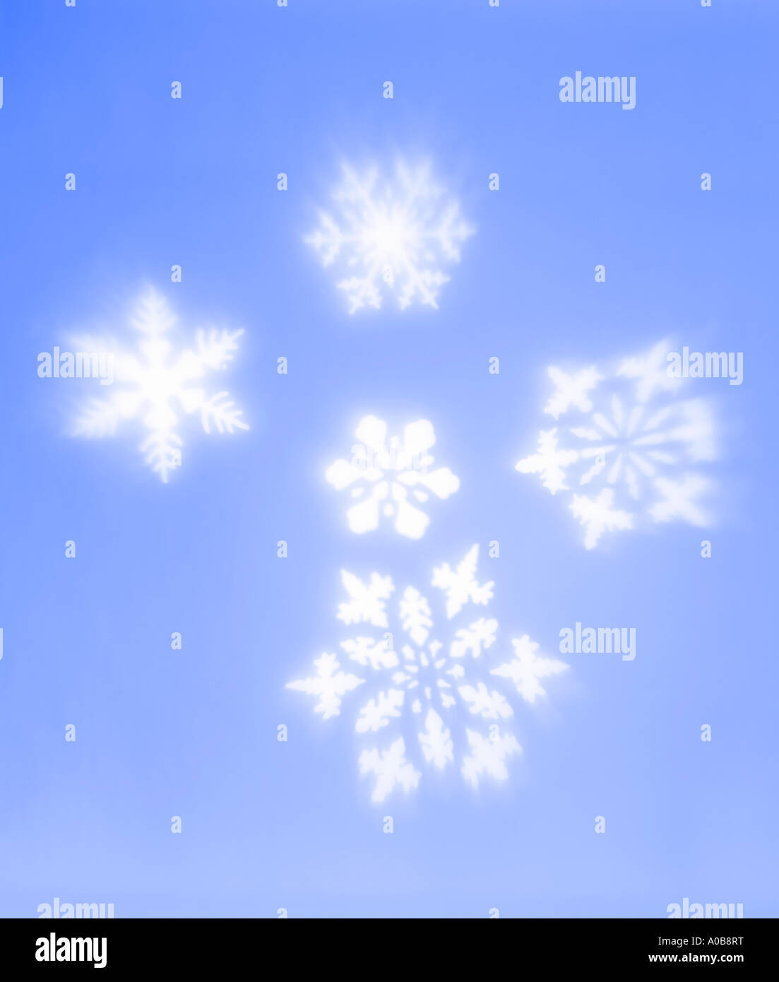 Snow Flakes vertical Stock Photo - Alamy