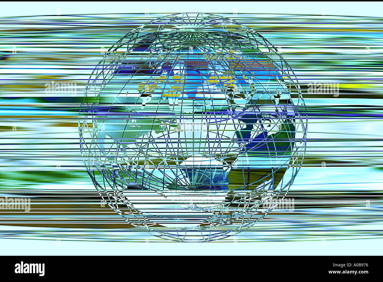 Pulsating map earth planet hi-res stock photography and images - Alamy