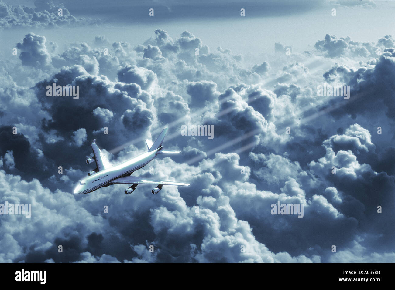 plane in flight Stock Photo - Alamy