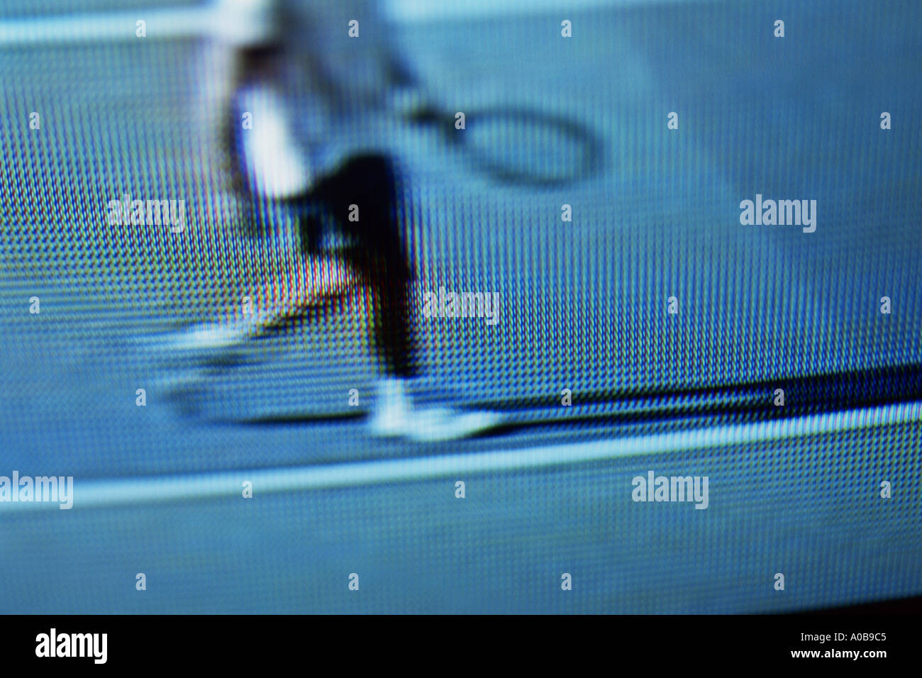 TV screen with tennis player Stock Photo - Alamy