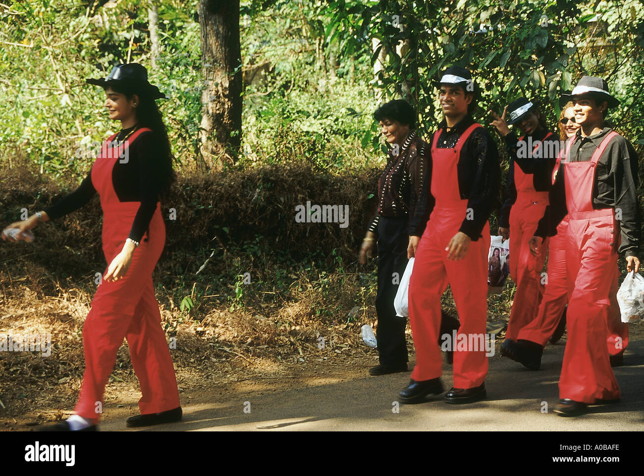 A local music band in uniform. Goa, India Stock Photo - Alamy