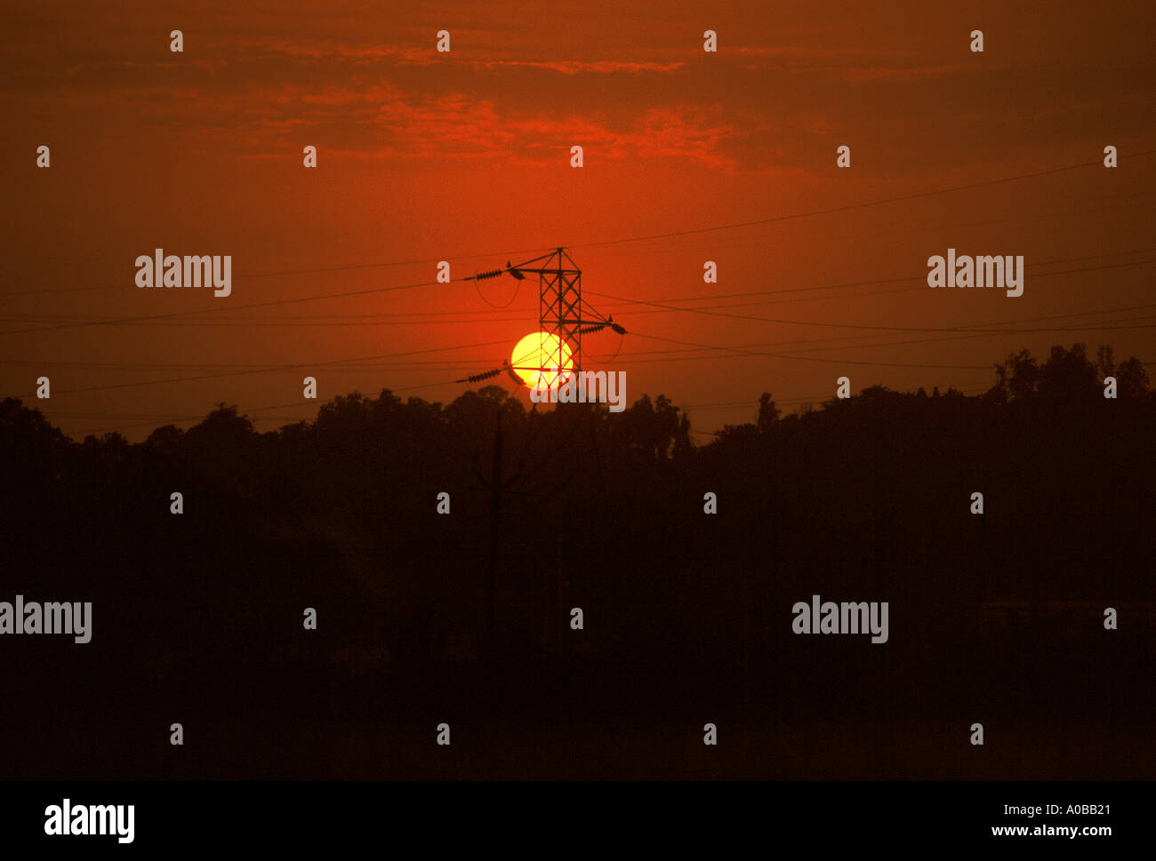 A beautiful sunset. Pune India Stock Photo - Alamy