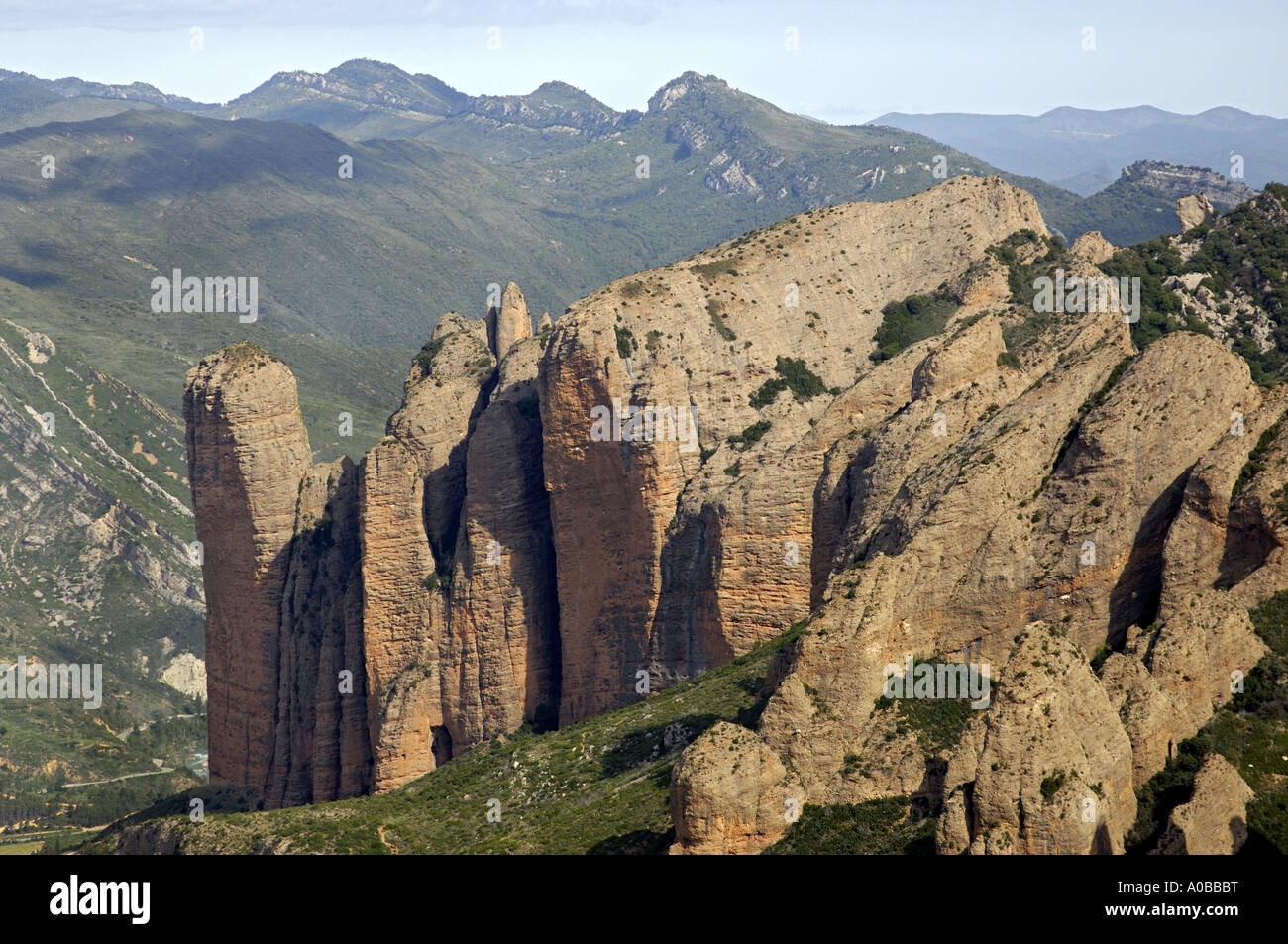 rock formation near Riglos, Spain, Pyrenaeen, Mallos de Riglos, Riglos ...