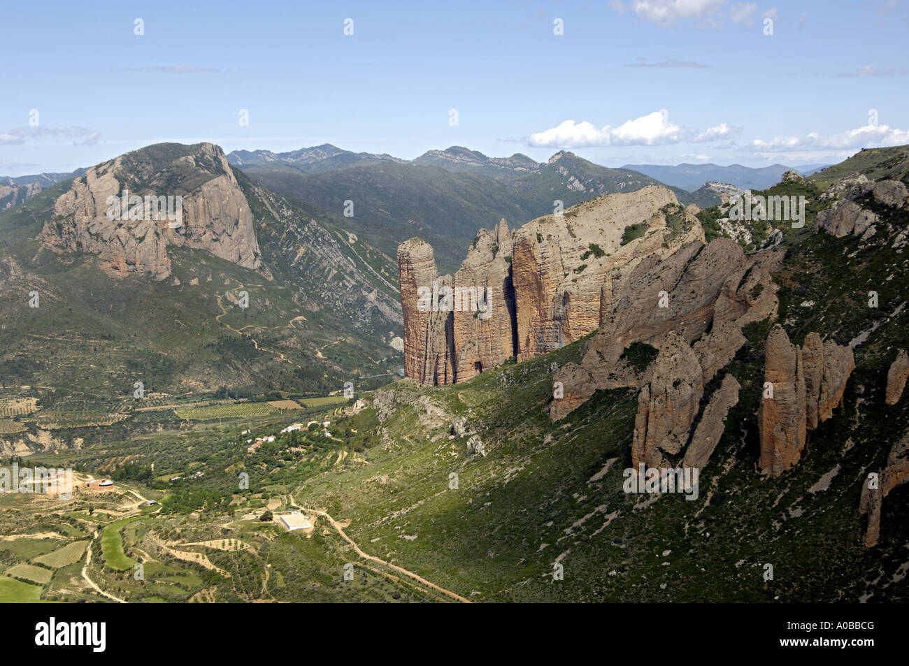 rock formation near Riglos, Spain, Pyrenaeen, Mallos de Riglos, Riglos ...