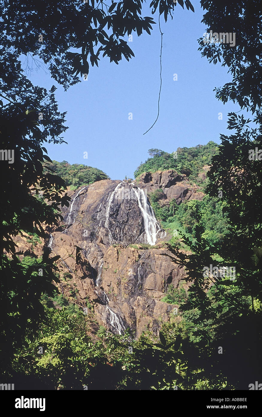 A miniature waterfall Stock Photo - Alamy