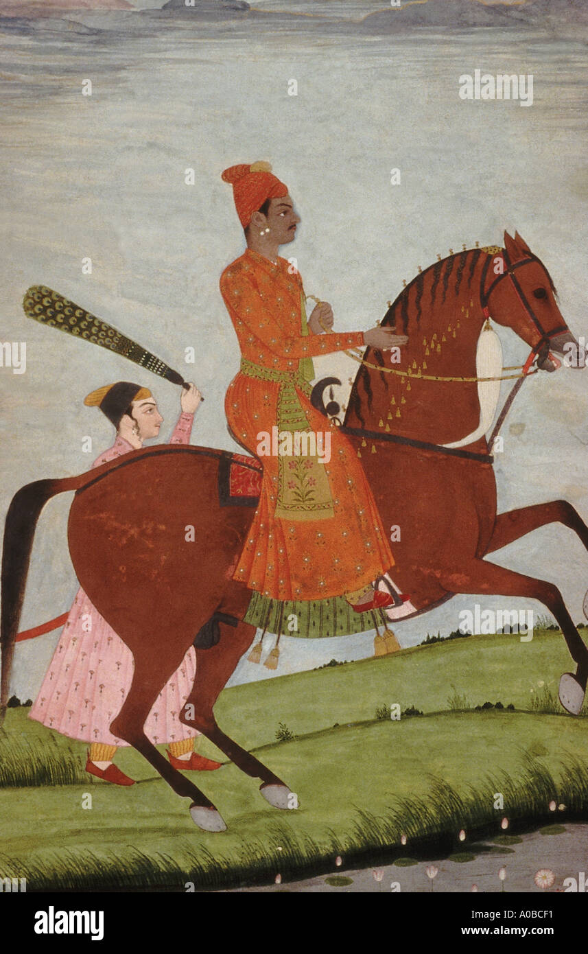 Art painting mughal darbar hi-res stock photography and images - Alamy